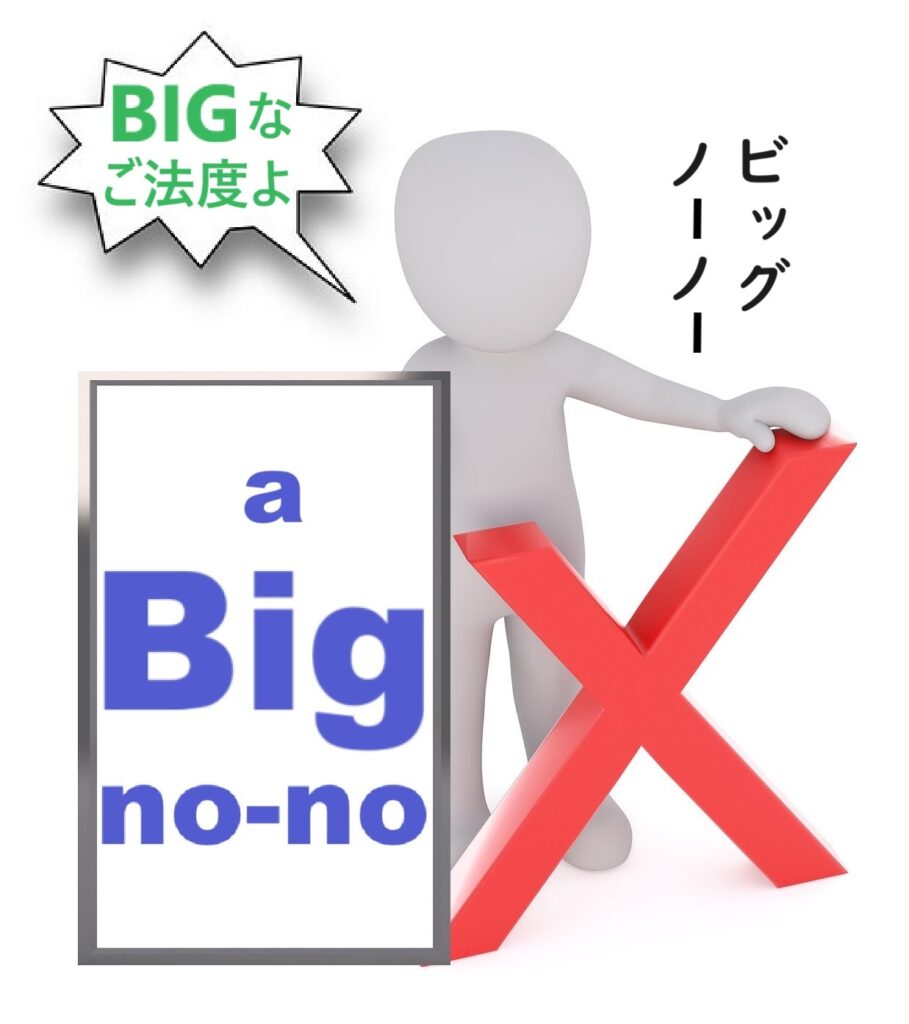 A big no-no | プロ翻訳者の単語帳